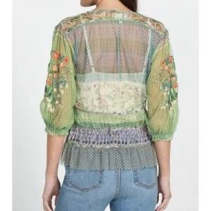 Johnny Was | Tops | New Johnny Was Winx Mesh Blouse In Multi | Poshmark